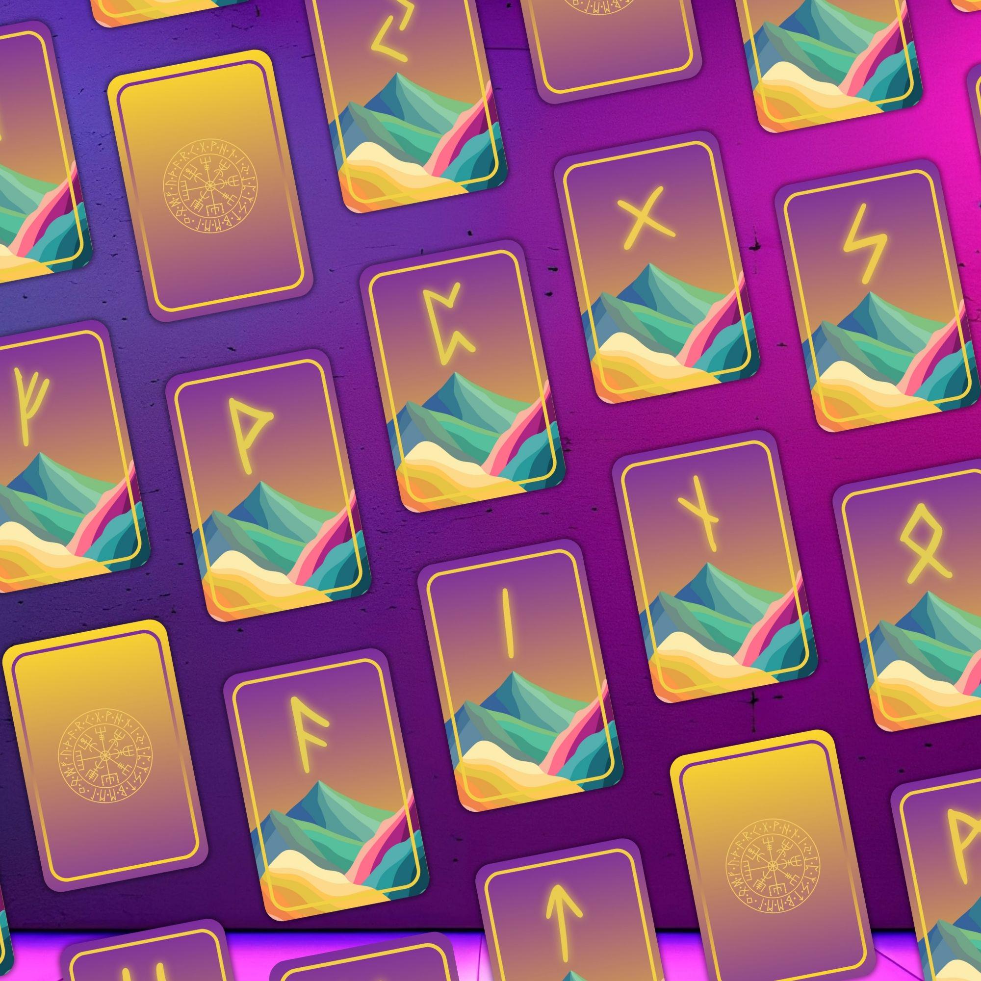 Elder Futhark Runes Deck - 24 Printable Cards - Etsy