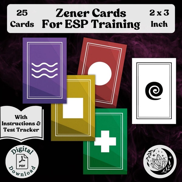 Zener Cards - Etsy