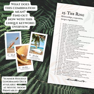 Lenormand Combination Guide: A Printable Ebook With Over 600 Oracle ...