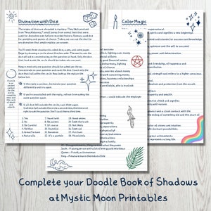 Color Magic, Printable Book of Shadows or Grimoire Page With ...