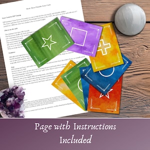 Printable Zener Cards for ESP Training, Clairvoyance & Extrasensory ...