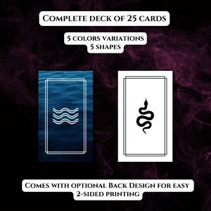 Printable Zener Cards for ESP Training, Clairvoyance & Extrasensory ...