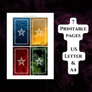 Printable Zener Cards for ESP Training, Clairvoyance & Extrasensory ...