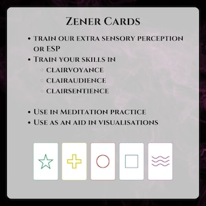 Printable Zener Cards for ESP Training, Clairvoyance & Extrasensory ...
