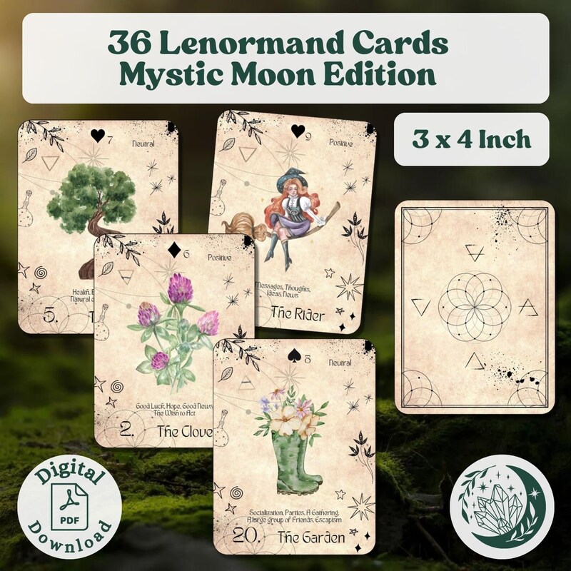 Lenormand Deck Printable - Etsy