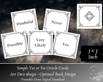 Yes No Oracle Cards - Etsy