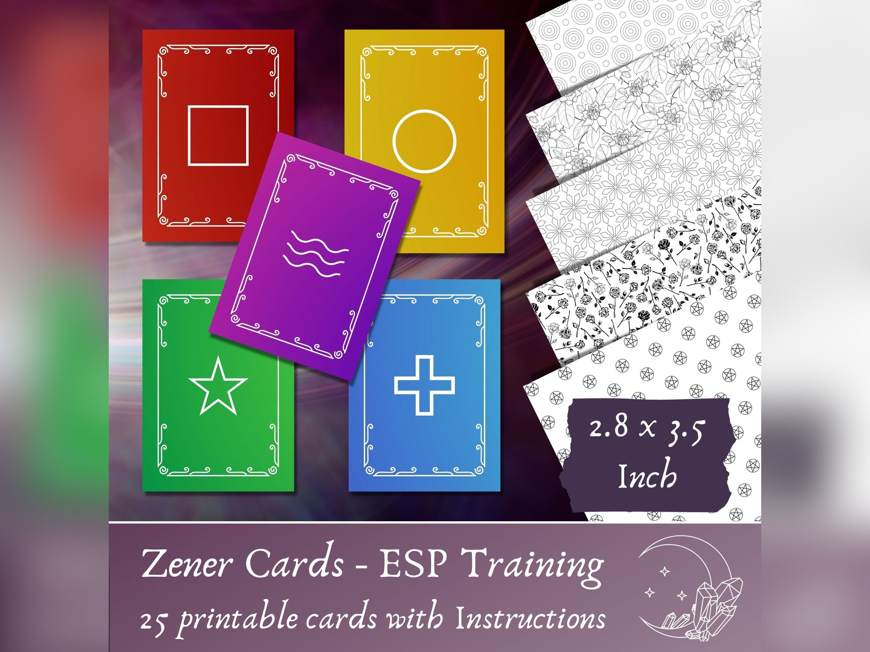 Zener Cards Print
