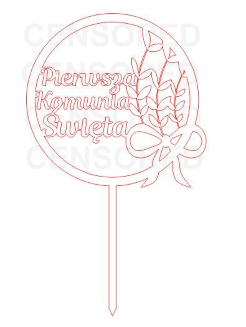 Topper DXF First Holy Communion - Etsy