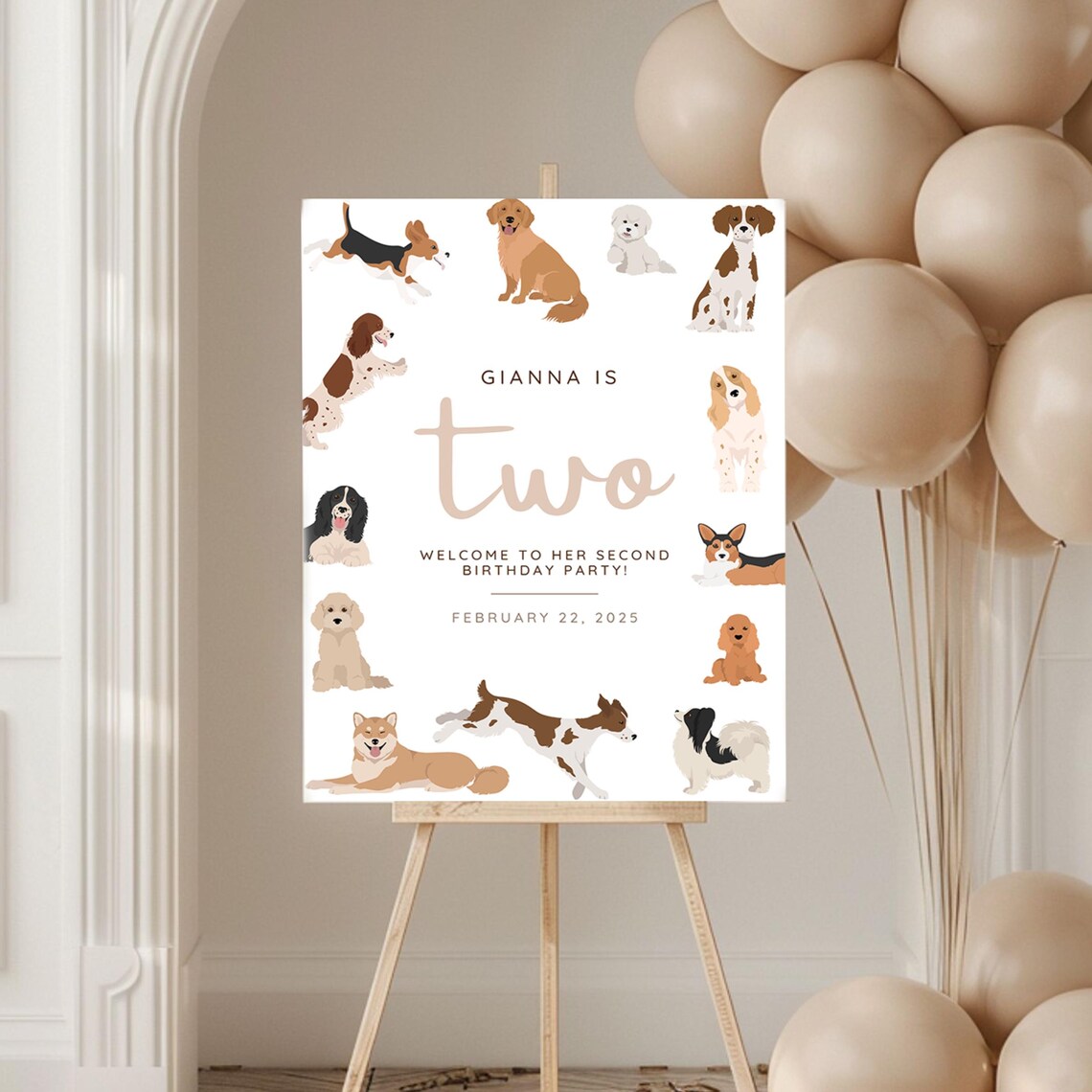 Two Let the Dogs Out 2nd Birthday Party Decor for Girl or Boy, Second ...