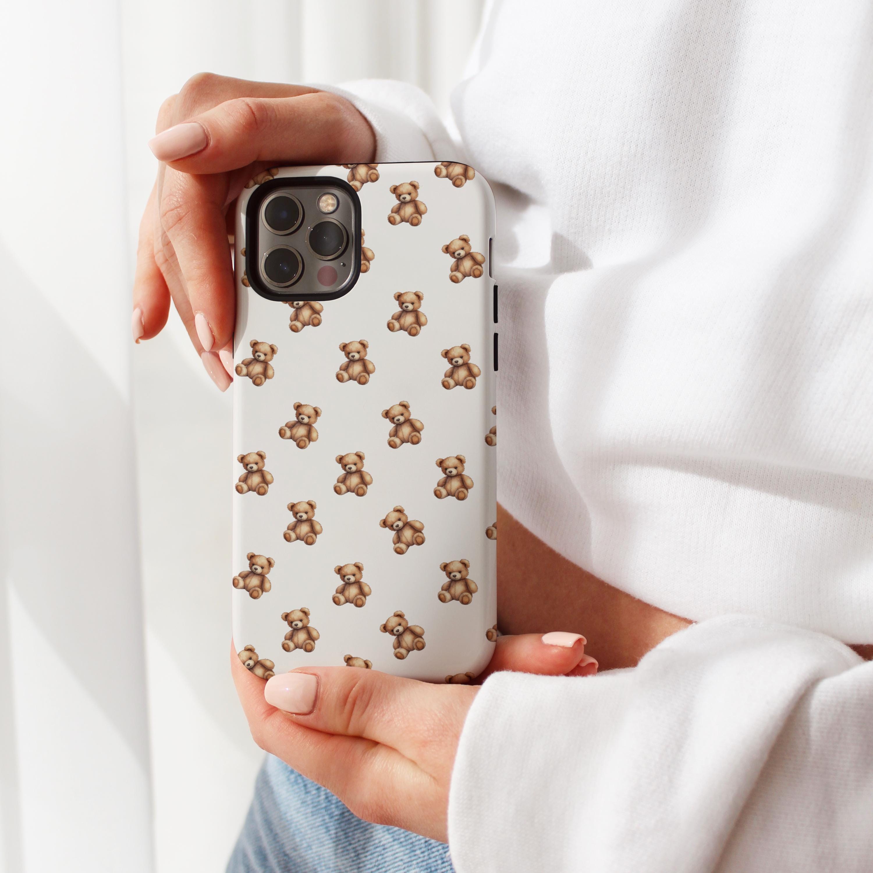Cute Aesthetic Teddy Bear iPhone 16 Case, iPhone 16 Pro Max, iPhone 16 ...