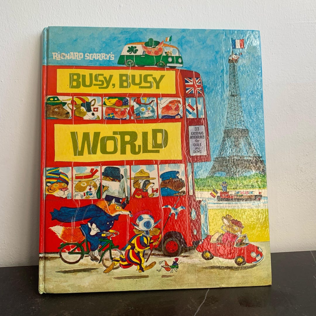Vintage 1984 Richard Scarry's Busy, Busy World – Classic Children's ...
