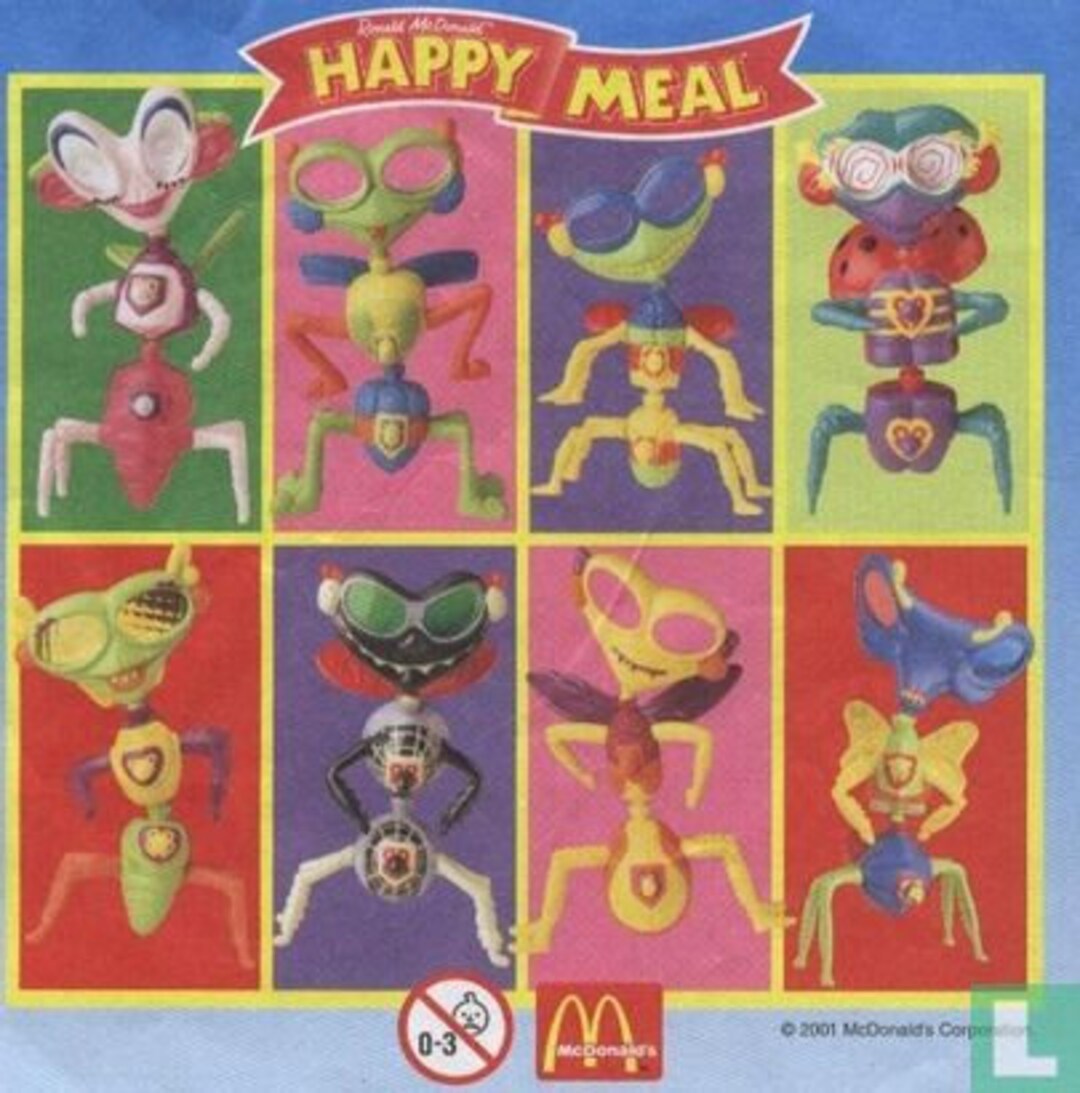 Bionic Bugs Mcdonalds Happy Meal Toys 2001 Bionic Bugs - Etsy