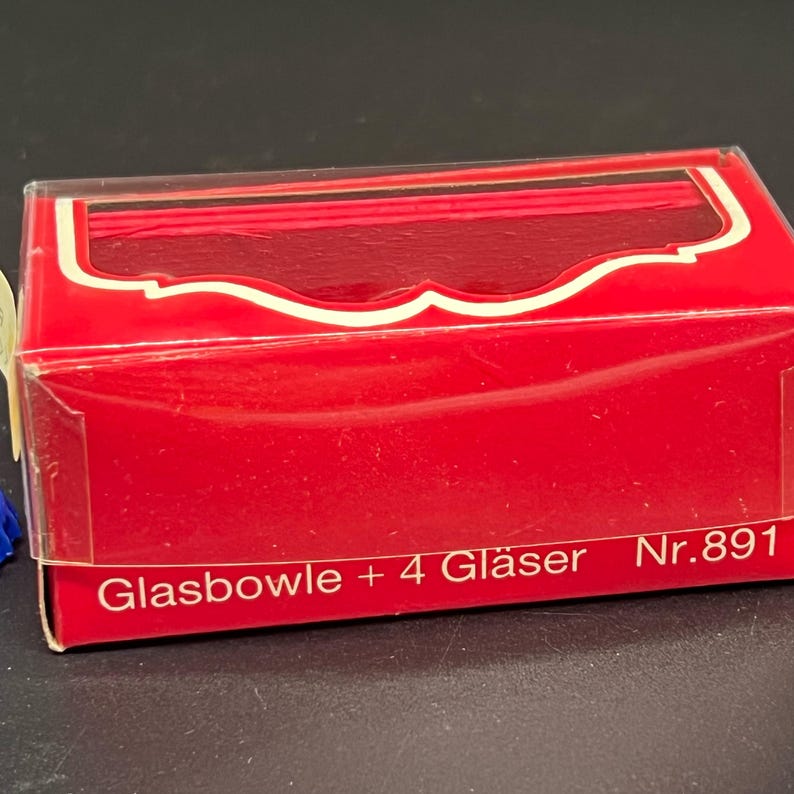 Miniatura de casa de muñecas Bodo Hennig 891, cuenco y 4 vasos (nuevos ...