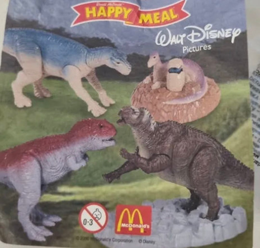 Vintage Mcdonald's Dinosaur Happy Meal Toy 2000 Sealed Disney Figure - Etsy