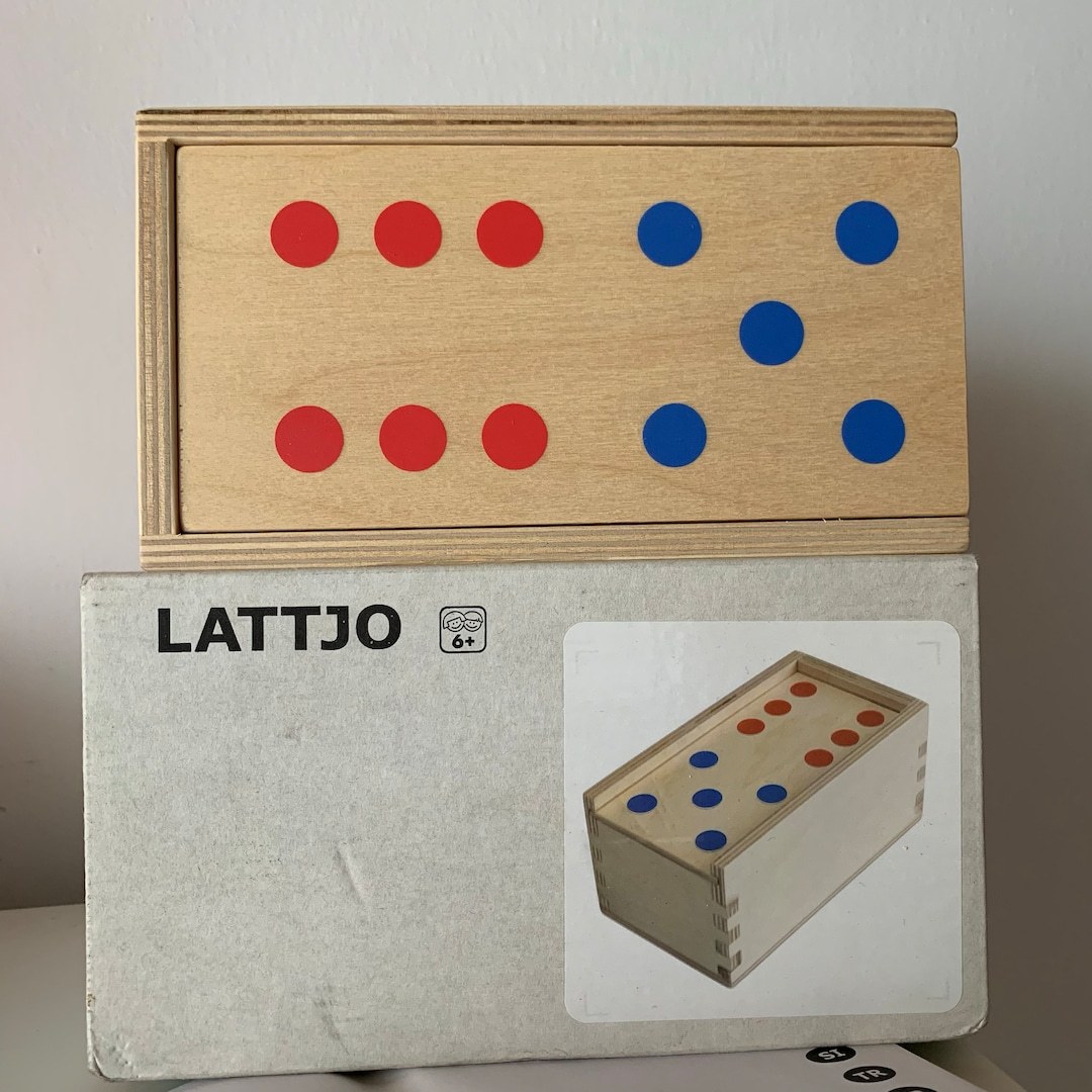 IKEA Lattjo Game Ikea Wooden Game Wood Domino Set Dominos Set New - Etsy