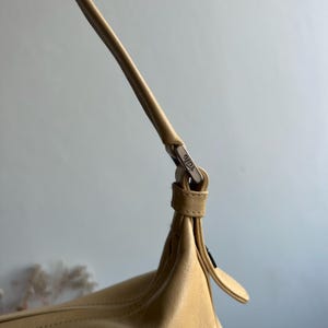 Tula Genuine Leather Shoulder Bag – Beige Minimalist Design - Etsy