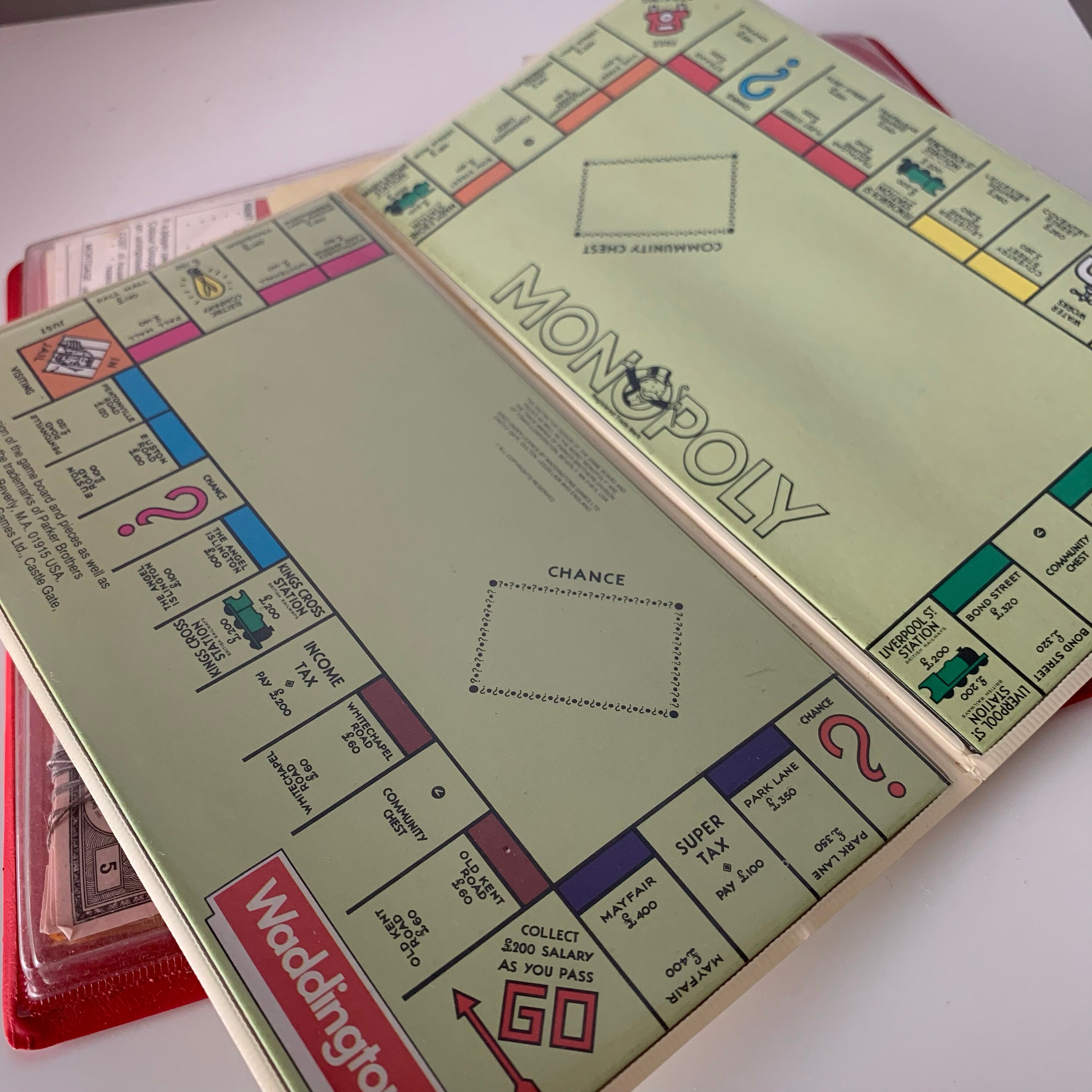 Vintage Monopoly Travel Board Game Complete Hasbro Monopoly Pocket ...