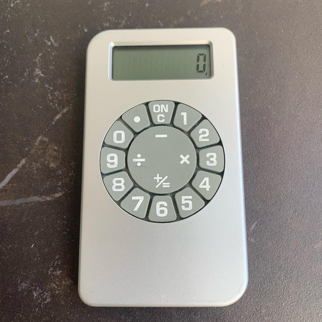 Vintage Calculator Compact Rotary Dial Retro Design Fully Functional - Etsy