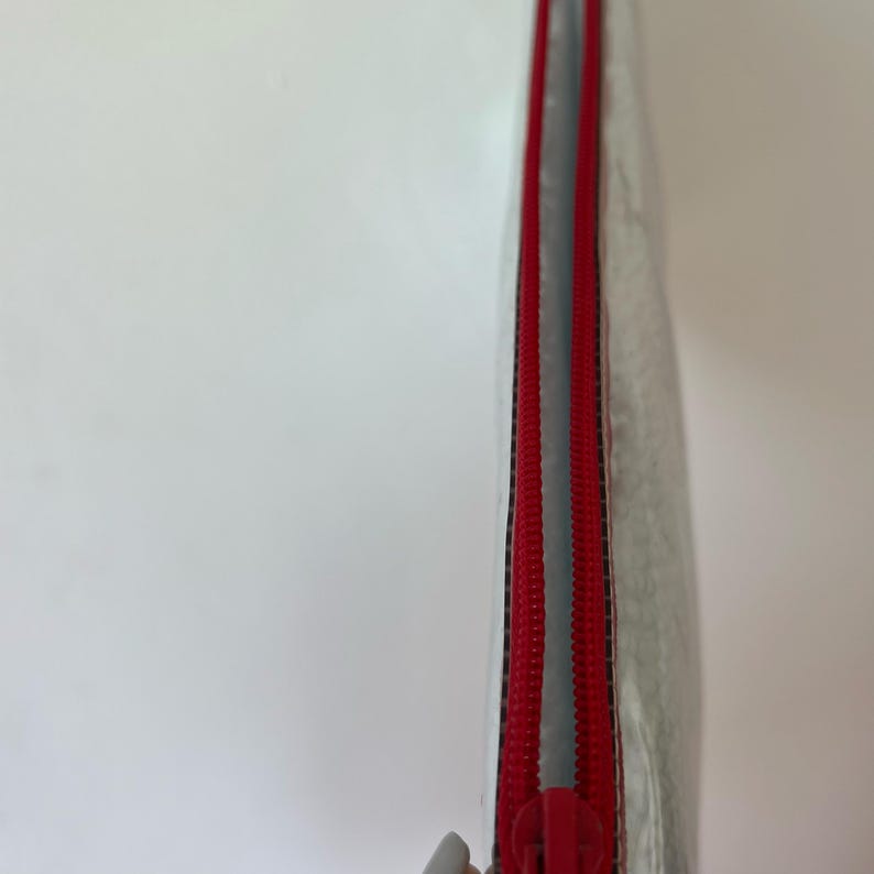 Cartera de PVC con cremallera roja Y2K – Diseño Theom con relleno de ...