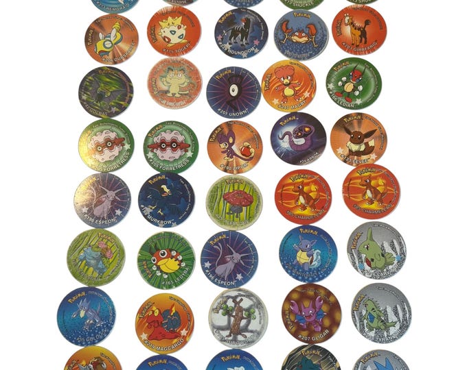 Pokemon Vintage Tazos Collection – Collector 69 Original Tazos ...