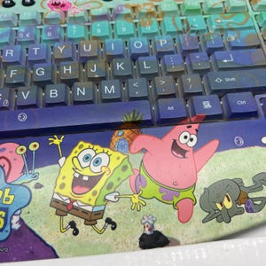 Spongebob Squarepants Keyboard – Vintage 2004 Greybusters PS/2 ...