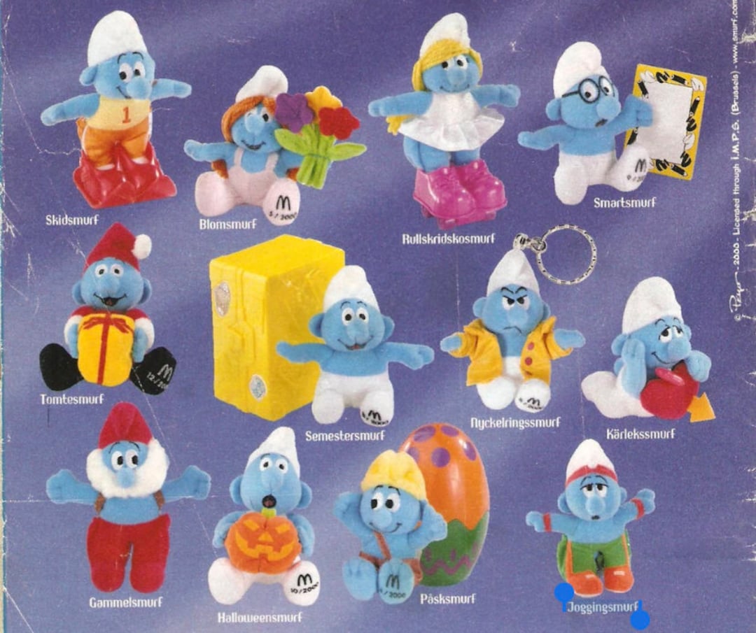 Mcdonald's Happy Meal Toys 2002 Smurfs Game Smurfs - Etsy