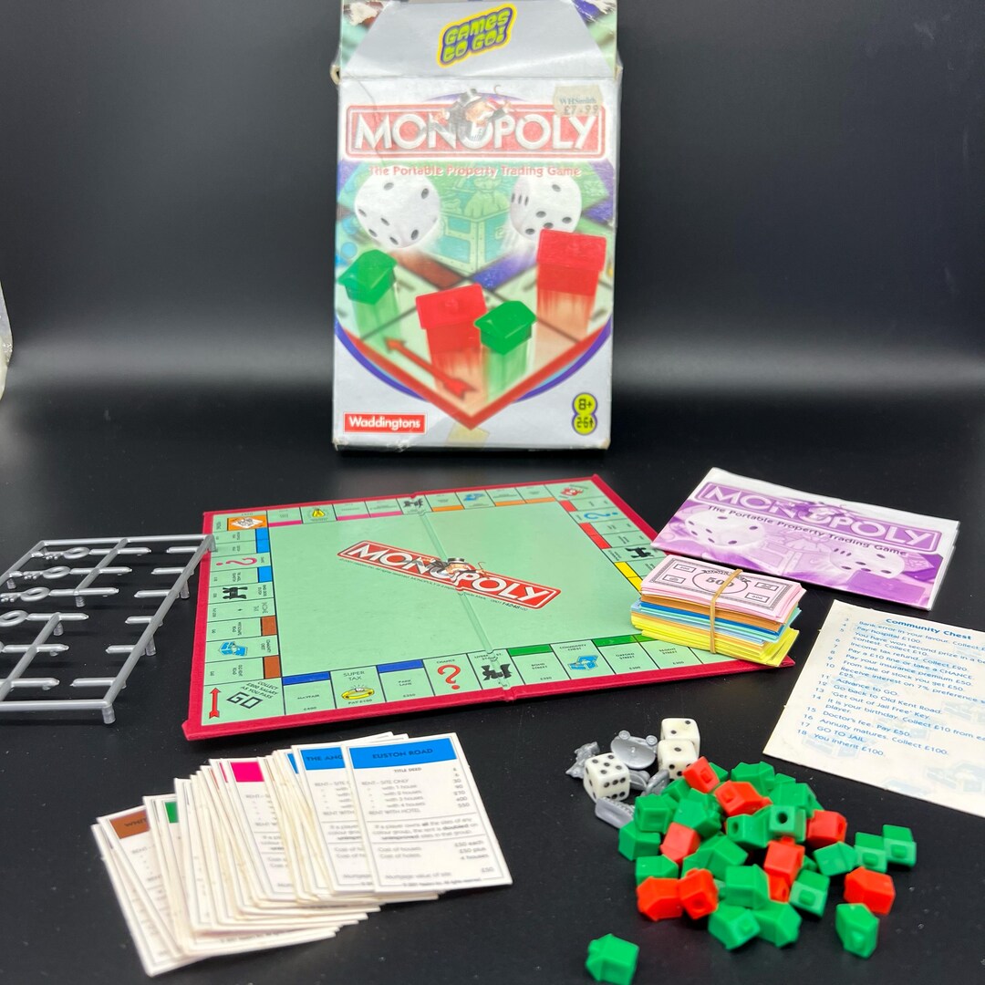 Vintage Monopoly Travel Board Game Monopoly Travel Edition (2001 ...