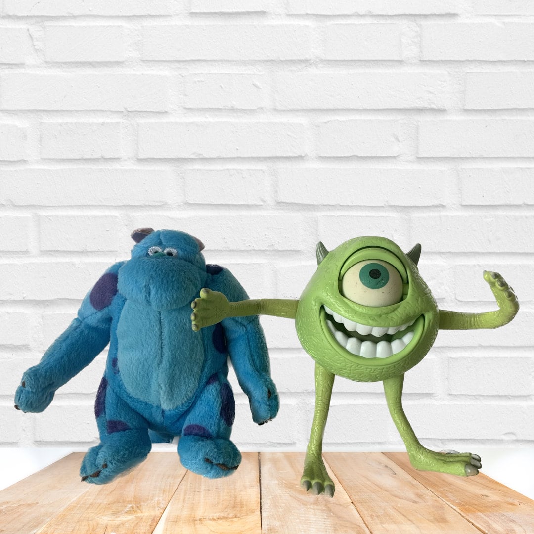 Monsters Inc Sully Mike Wazowski Mcdonalds Happy Meal Toys 2002 - Etsy