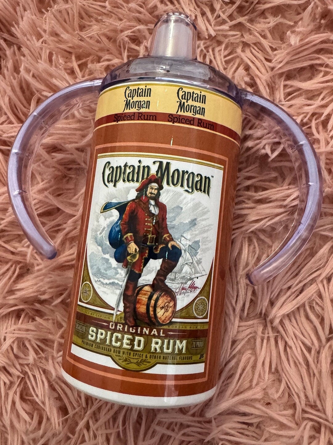 Captain Morgan Inspired Sippy Cup 12 Oz - Etsy