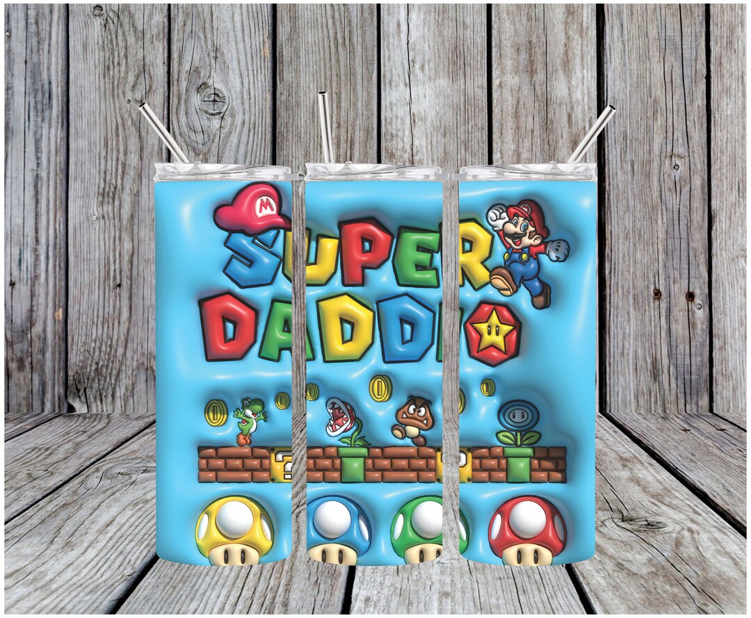 Super Daddio Mario Themed Fathers Day Gift - Etsy
