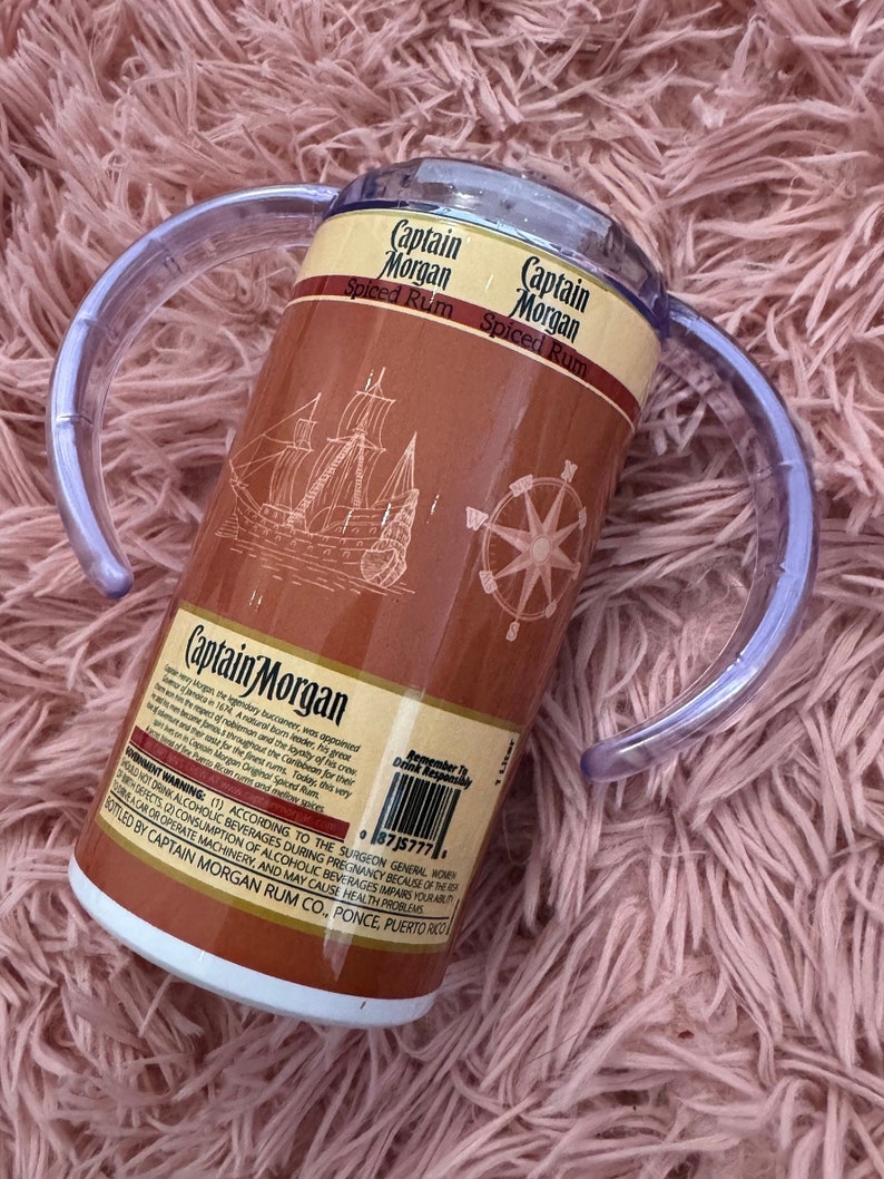 Captain Morgan Inspired Sippy Cup 12 Oz - Etsy