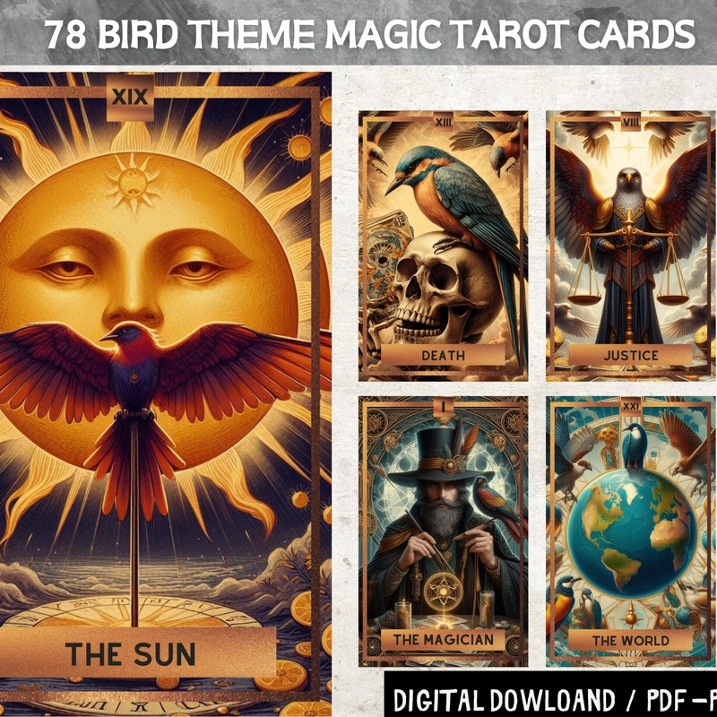 Bird Oracle Cards - Etsy