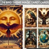 78 LEO Theme Magic Theme Digital Tarot Cards - Printable Tarot Deck ...