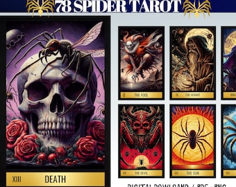 78 Mediaval Tarot Cards Printable Tarot Deck Digital Cards Deck ...