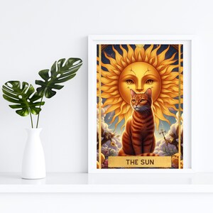 78 CAT Magic Theme Digital Tarot Cards - Printable Tarot Deck - Digital ...