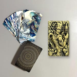 Monsoon Tarot Card, Watercolor Tarot Card and Tarot Box, 78 Tarot Card ...