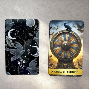 Raven Tarot Deck: 78 Bird Theme Cards With Box - Etsy