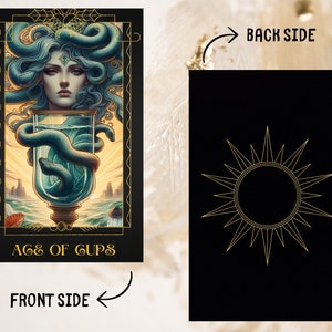 78 Medusa Theme Tarot Cards: Printable Oracle Deck (digital Download ...