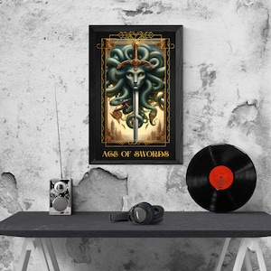 78 Medusa Theme Tarot Cards: Printable Oracle Deck (digital Download ...