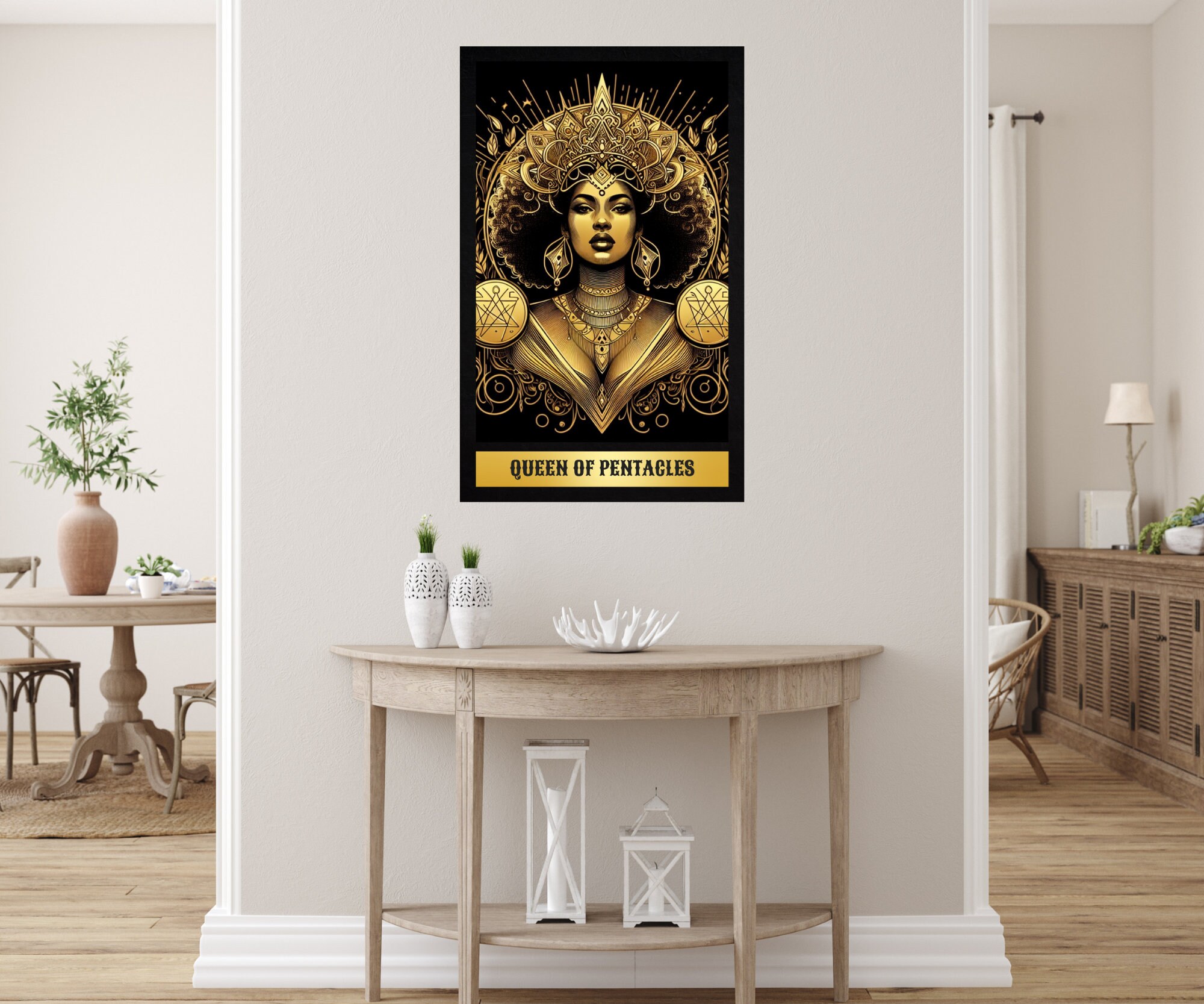 78 Gold Theme Digital Tarot Cards Printable Tarot Deck Digital Cards ...