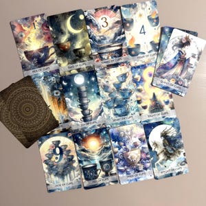 Monsoon Tarot Card, Watercolor Tarot Card and Tarot Box, 78 Tarot Card ...