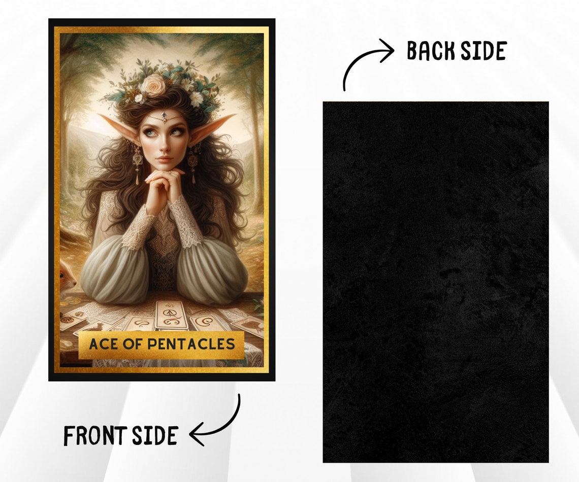 78 Elf Theme Tarot Cards: Printable Oracle Deck (digital Download) - Etsy