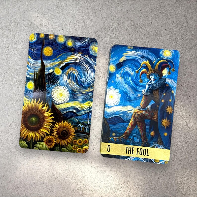 Starry Night Tarot Deck: Van Gogh Art, 78 Card Set - Etsy