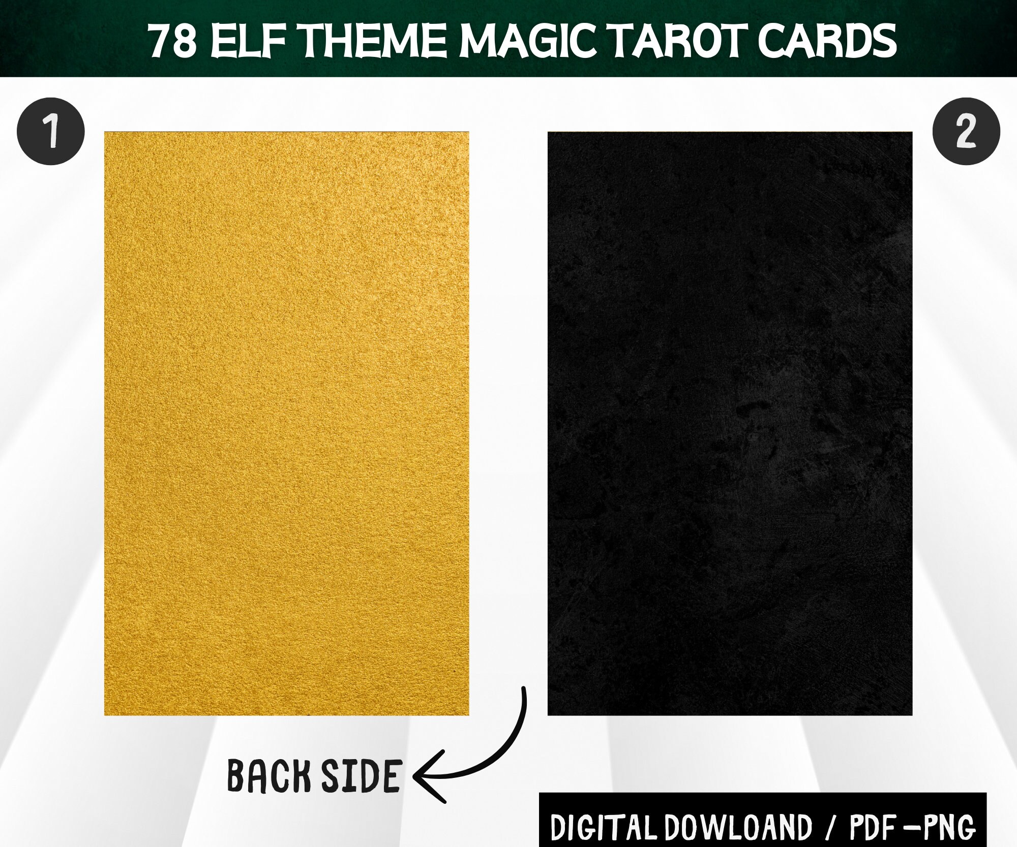 78 Elf Theme Tarot Cards: Printable Oracle Deck (digital Download) - Etsy