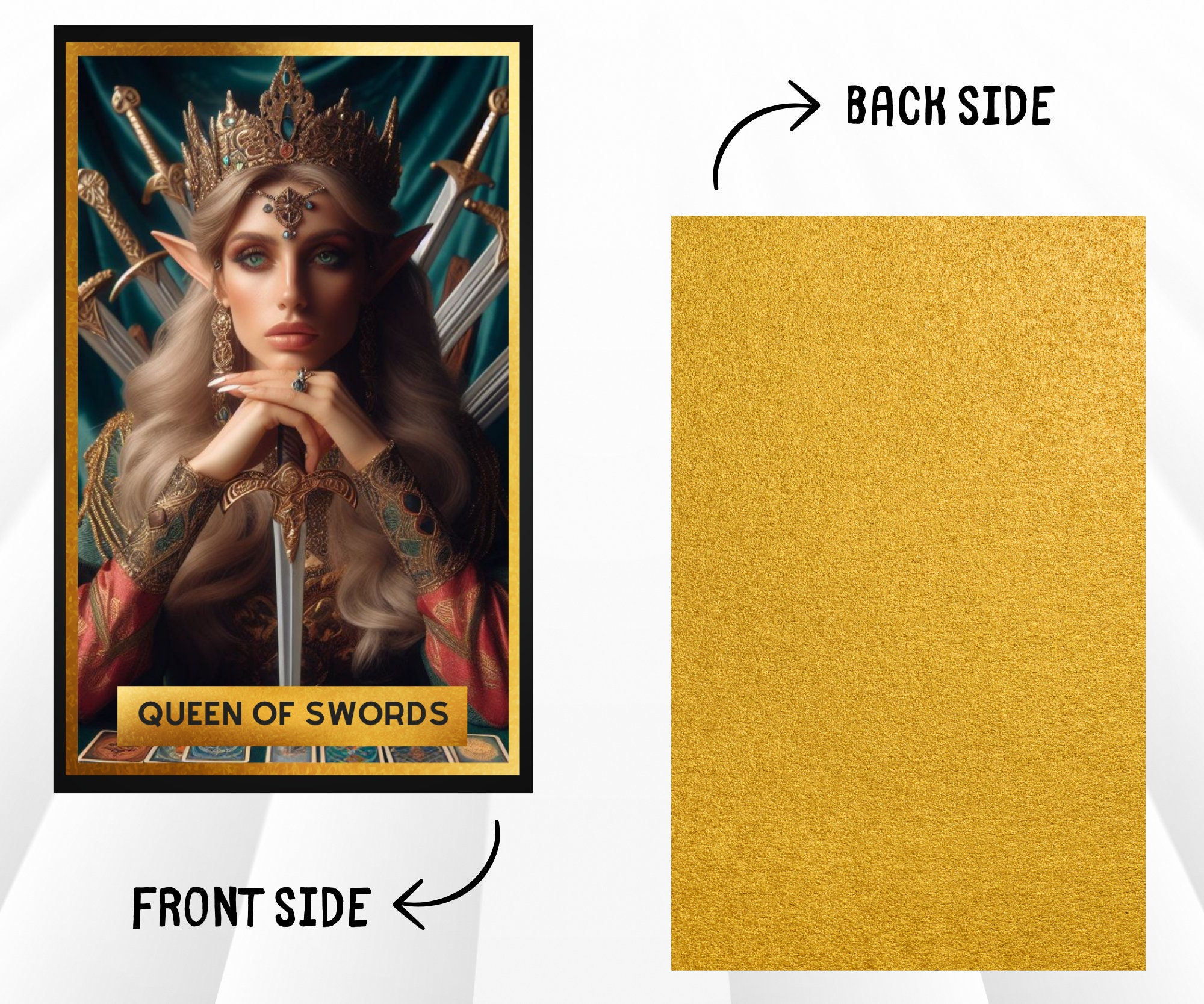 78 Elf Theme Tarot Cards: Printable Oracle Deck (digital Download) - Etsy