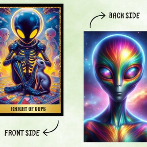 78 Alien Digital Tarot Cards - Printable Tarot Deck - Digital Cards ...