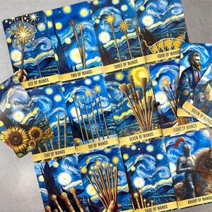 Starry Night Tarot Deck: Van Gogh Art, 78 Card Set - Etsy