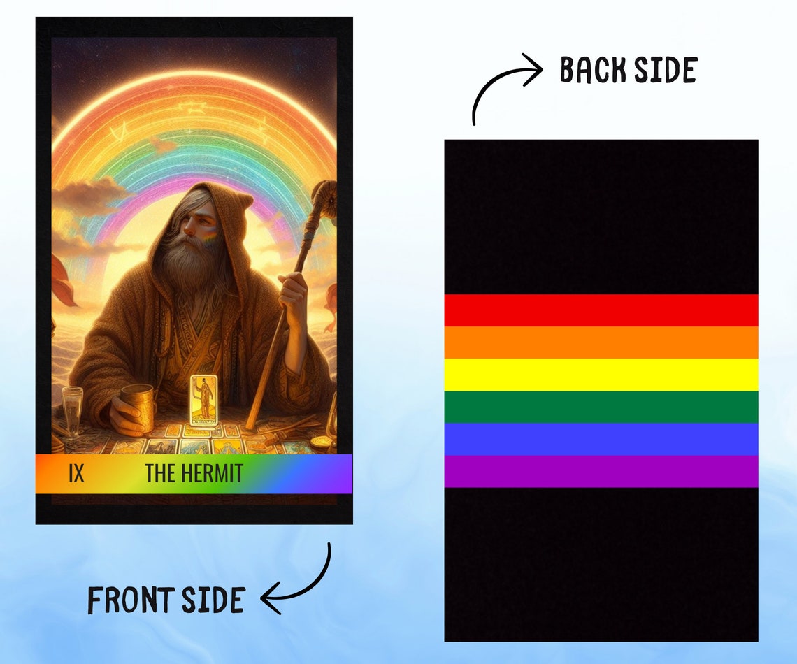 LGBT Theme Tarot Cards: 78 Card Printable Deck (digital Download) - Etsy