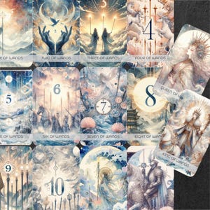 Monsoon Tarot Card, Watercolor Tarot Card and Tarot Box, 78 Tarot Card ...