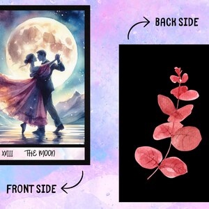 78 Watercolor Dance Theme Digital Tarot Cards - Printable Tarot Deck ...